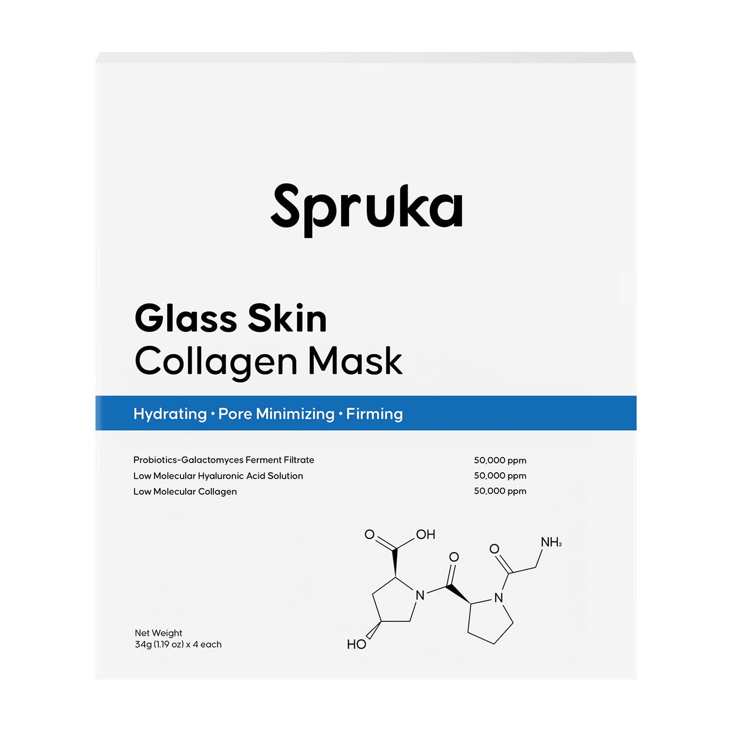 Spruka Glass Skin Collagen Mask – skinfo